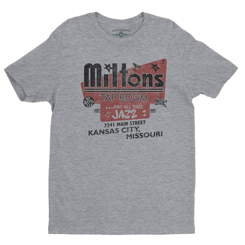Milton's Tap Room KC Gray T-Shirt – American Jazz Museum