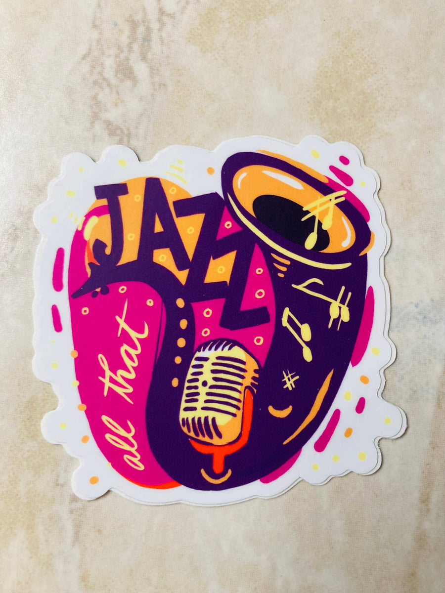 All That Jazz Music Sticker, 3" x 3" – American Jazz Museum