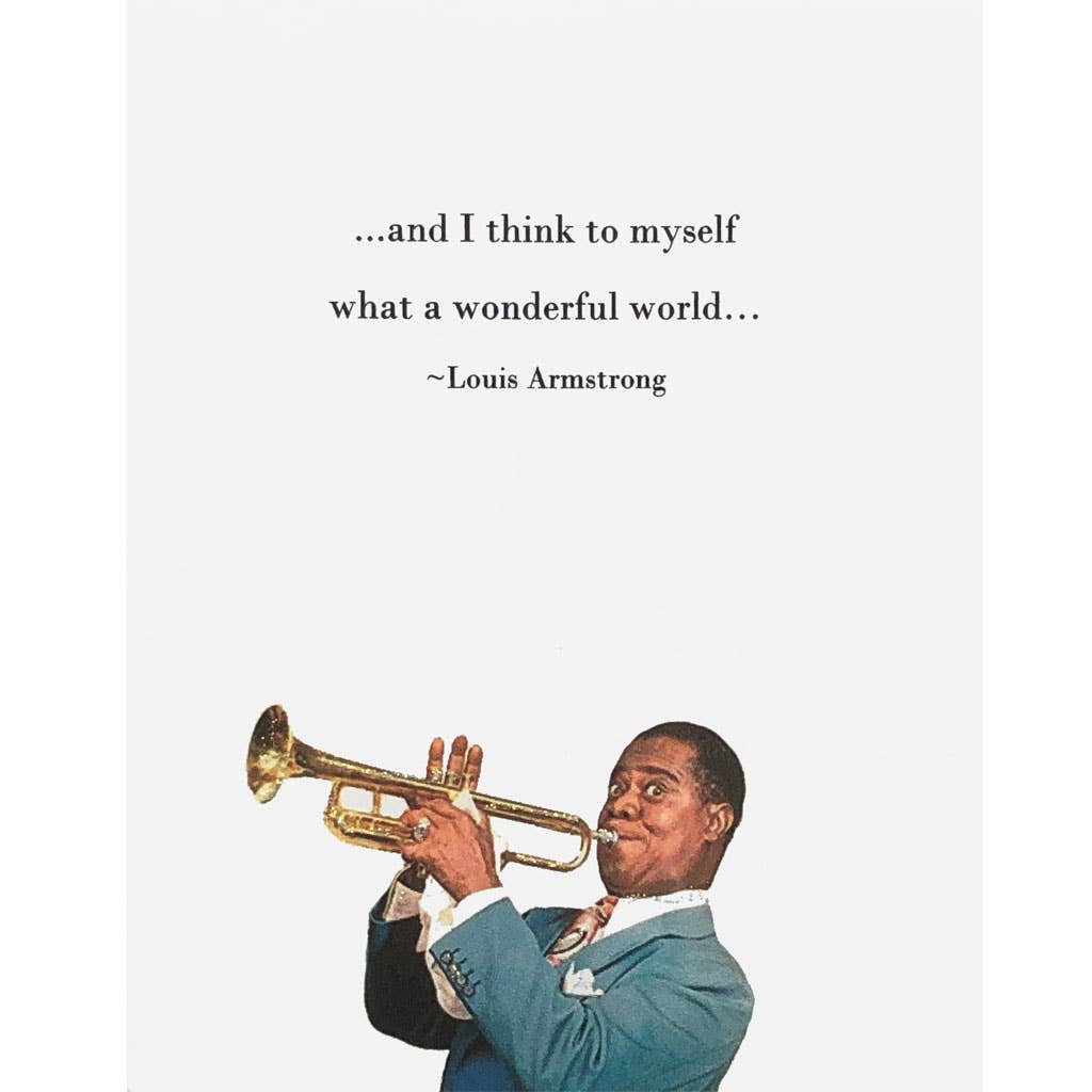 Louis Armstrong Quote Card – American Jazz Museum